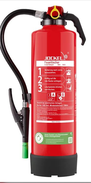 JOCKEL Feuerlöscher AB-Schaum, 6 Liter - NEU - OHNE FLOUR – Krümpelmann ...